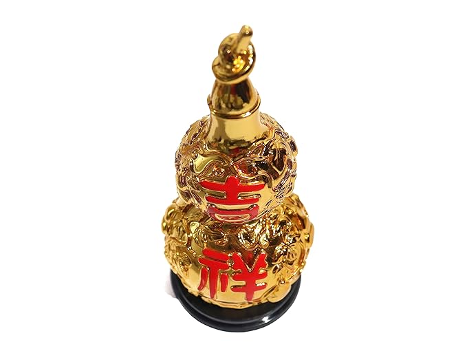Wu Lou Golden Gourd with Base 6 inch – The Spiritual Living