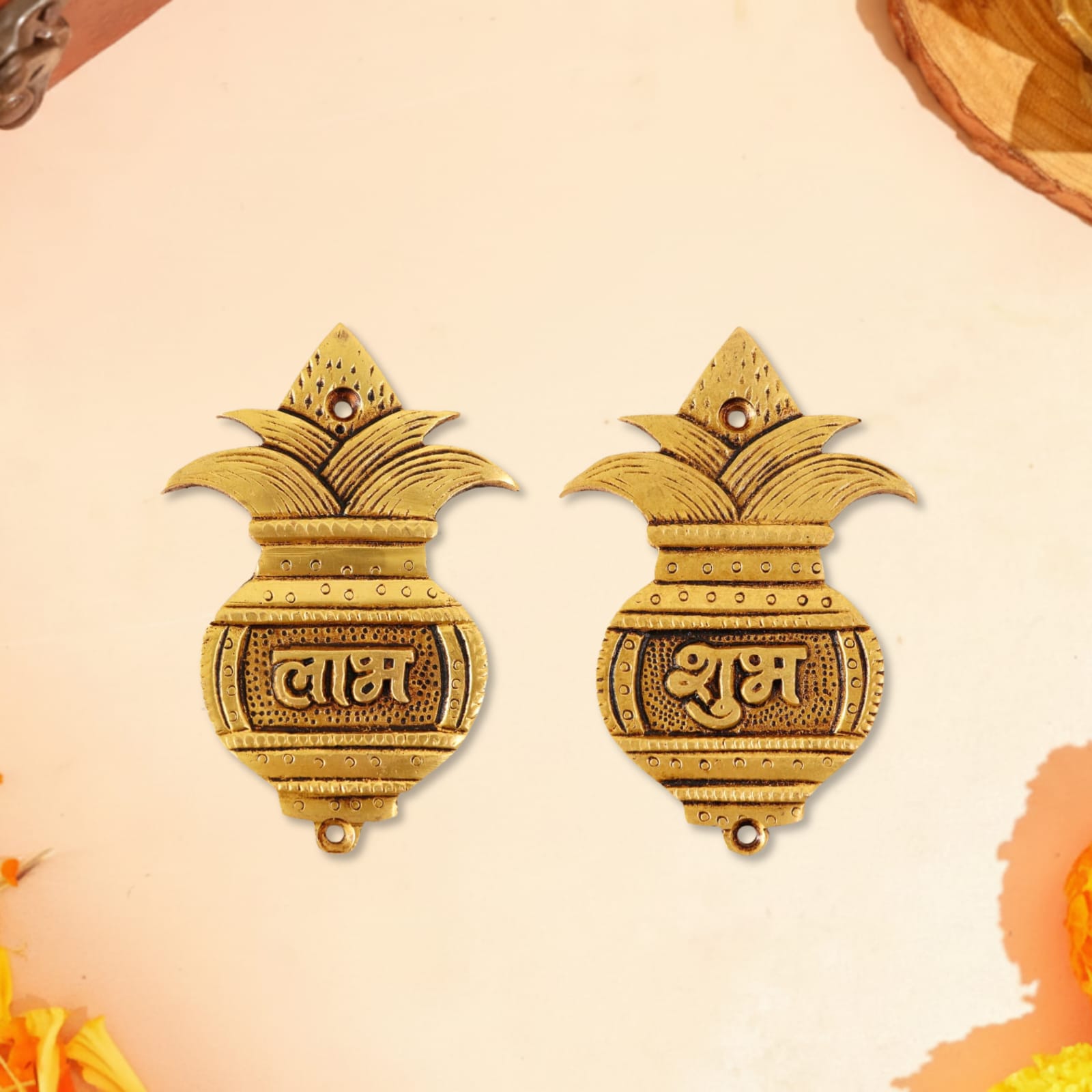 Brass Kalash Shubh Labh Hanging - 3.5 Inch – The Spiritual Living